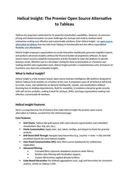 Looking for a Tableau Replacement Try Helical Insight.pptx