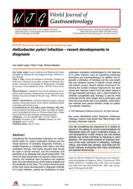 Helicobacter pylori | PDF