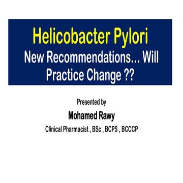 Helicobacter pylori | PDF