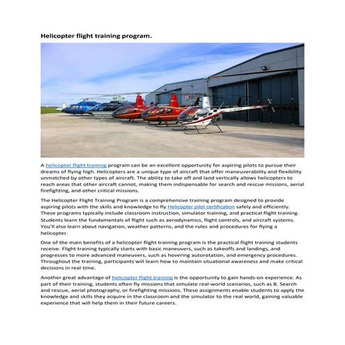 Helicopter flight training program..ppt