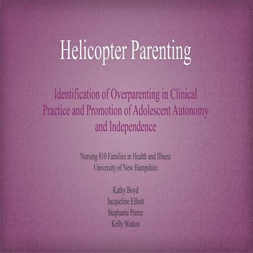 Helicopter Parenting | PPTX