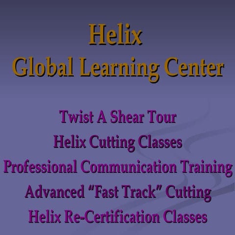 Helix Global Learning Center3 | PPT