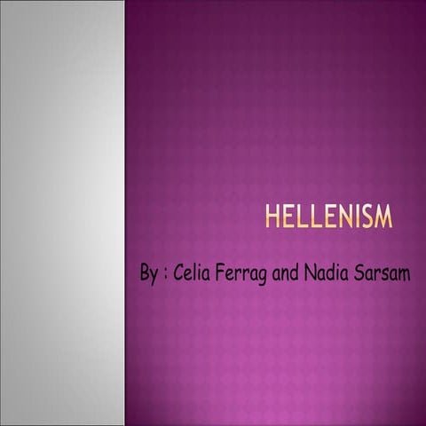 Hellenism | PPT