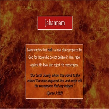 Jahannam (Hellfire) | PPTX