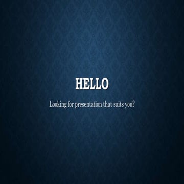 PPH Hello presentation | PPSX