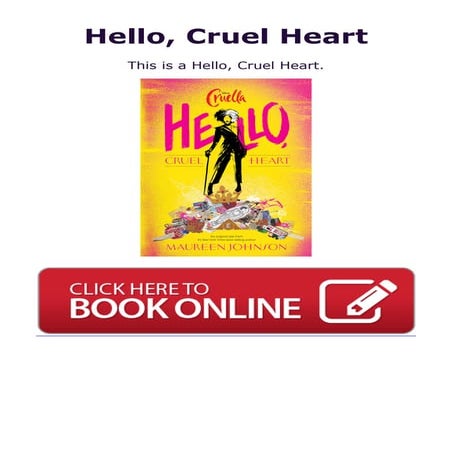 [AUDIOBOOK] Hello, Cruel Heart | PDF | Publishing Industry | Industries