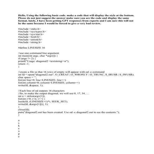 Hello- Using the following basic code- make a code that will display t.pdf