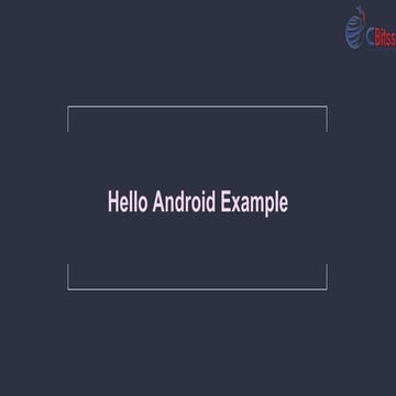 Hello Android Example Ppt