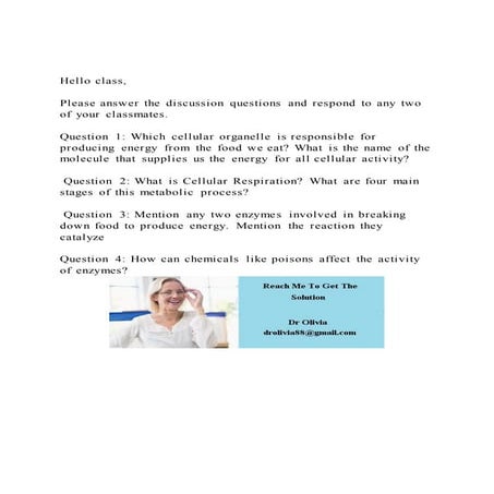 Hello class, Please answer the discussion questions and resp | PDF