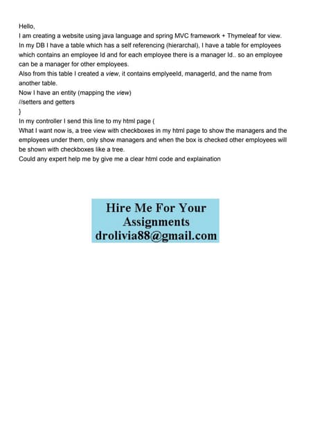 Hello I am creating a website using java language and sprin.pdf Hello I am creating a website using java language and sprin.pdf