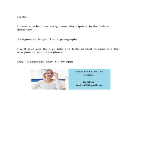 Hello ,I have attached the assignment description in the below | PDF