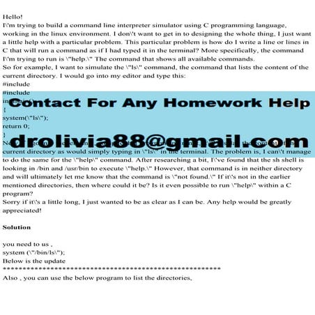 Helloim Trying To Build A Command Line Interpreter Simulator Uspdf 3651