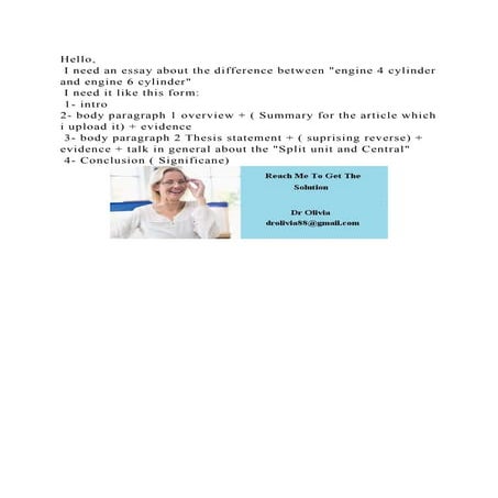 Hello, I need an essay about the difference between engine 4 cyli.docx