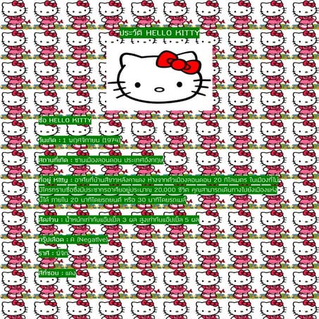 ประวัติ Hello kitty | PDF