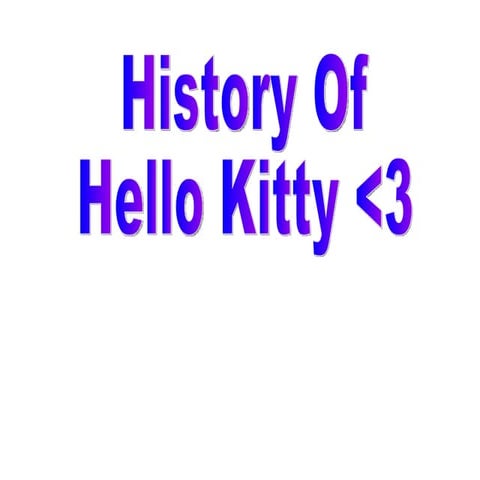 Hello kitty 101 | PPT