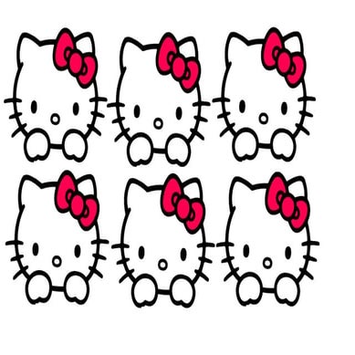 Hello kitty head 1 | PPT