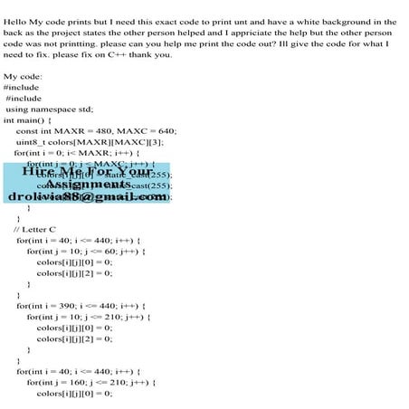 Hello My code prints but I need this exact code to print unt and hav.pdf