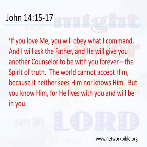 Hello, My Name is Holy Spirit part 02 | PPT