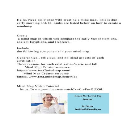 Hello, Need assistance with creating a mind map, This is due early.docx