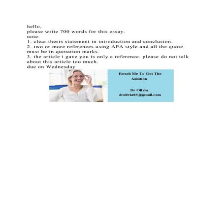 hello,please write 700 words for this essay. note1. clear the.docx