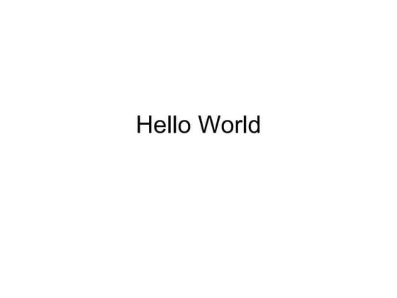Hello world | DOCX