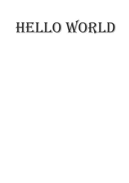 Hello World | PPT