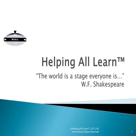 Helping all Learn tm | PPT