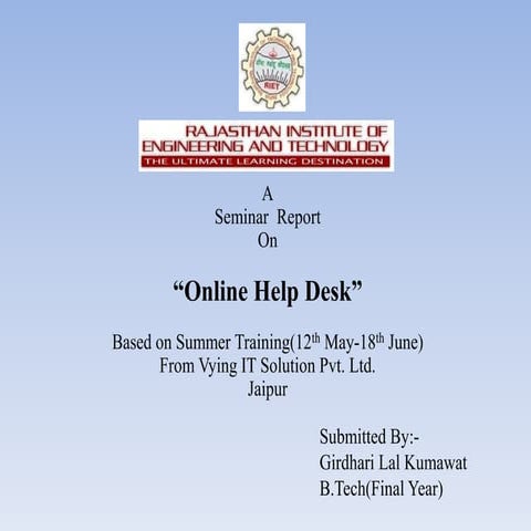 Help desk | PPT