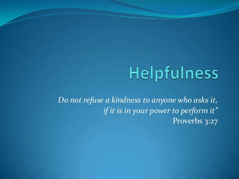 Helpfulness