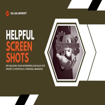 Helpful Screenshots for WordPress.com Blog Site | PDF