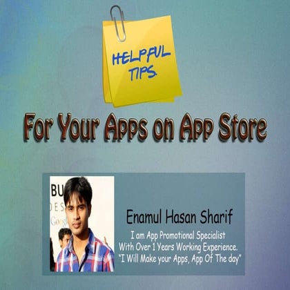 Helpful tips for apps | PPTX