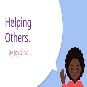 Helping Others Power point presentation for conversation | PPTX