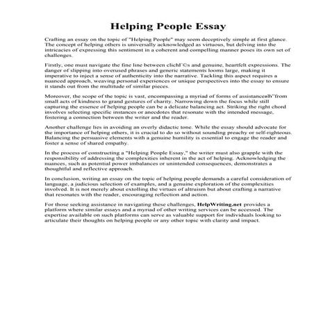 Helping People Essay.pdf