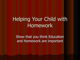 Homework checklist for parents | PDF