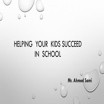Helping your kids succeed in school | PDF