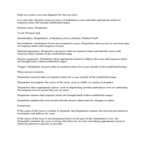 Help me create a use case diagram for this use case- Use case title-.pdf