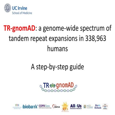 UC Irvine TR-gnomAD Unveils Genetic Maps for Disease Research | The ...