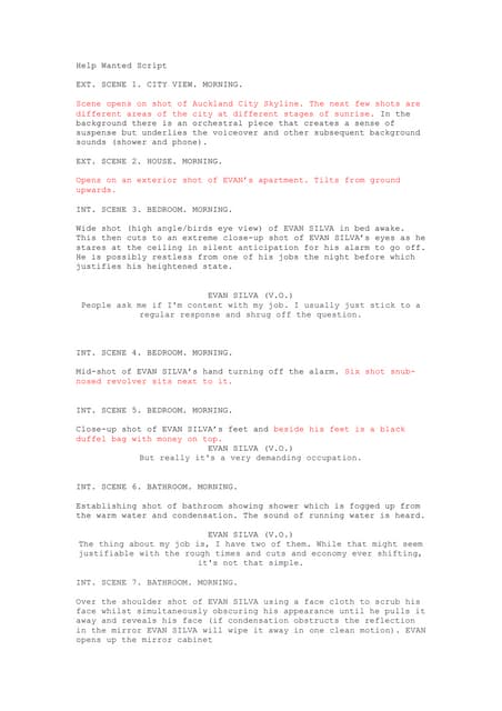 'Help Wanted' script | PDF
