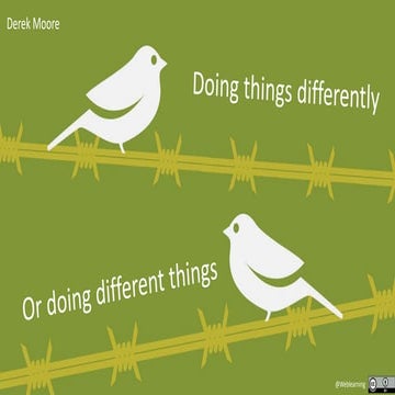 Doing things differently or doing different things? | PPTX
