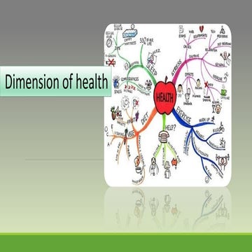 Dimension of health | PDF | Medical Health