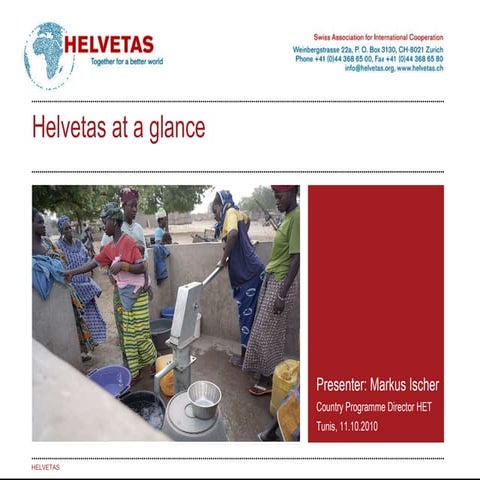 Helvetas 2010 - at a glance | PPT | Business | Business and Finance