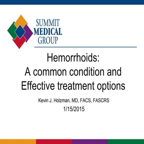 Hemorrhoids: A Common Condition And Effective Treatment Options | PPTX