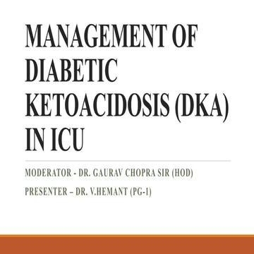 Diabetes ketoacidosis | PPTX