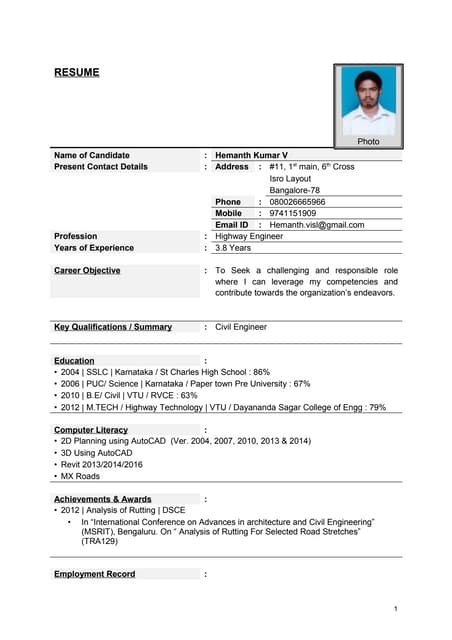 Hafiz Ahmed Waqas Resume | PDF | Civil Engineering Industry | Industries