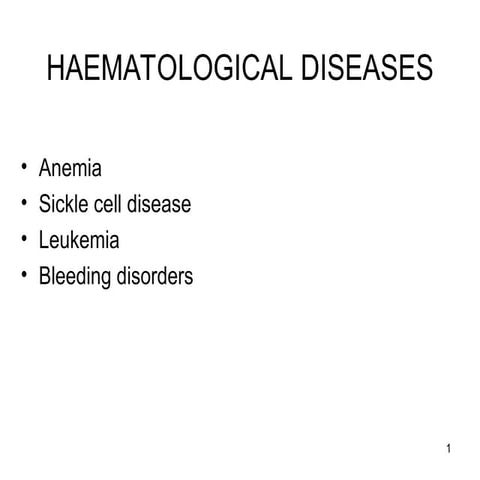 Hematological diseases . pptgggggggggggggg | PPT