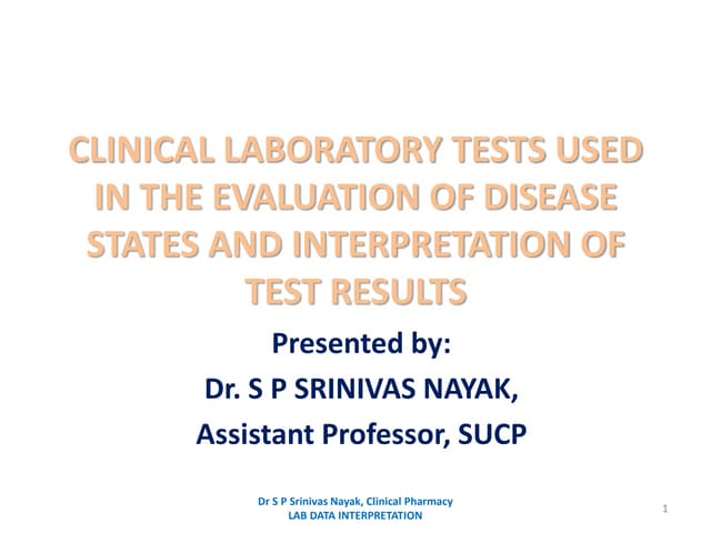 Haematological tests (Common Blood Tests) and significance | PPTX