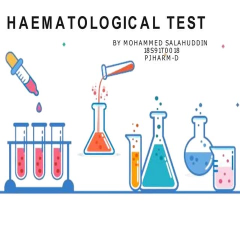 Hematological test | PPTX