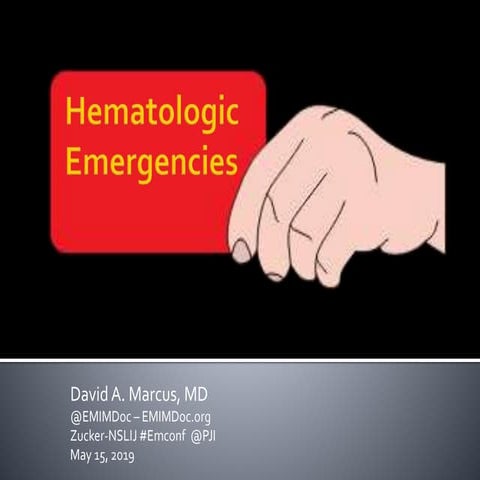 Immunotherapy and Heme/Onc Emergencies for Emergency Medicine | PPTX