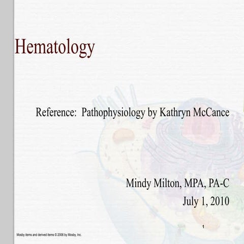 Hematology | KEY