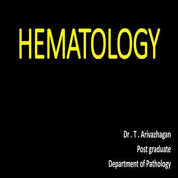 Hematology | PPTX